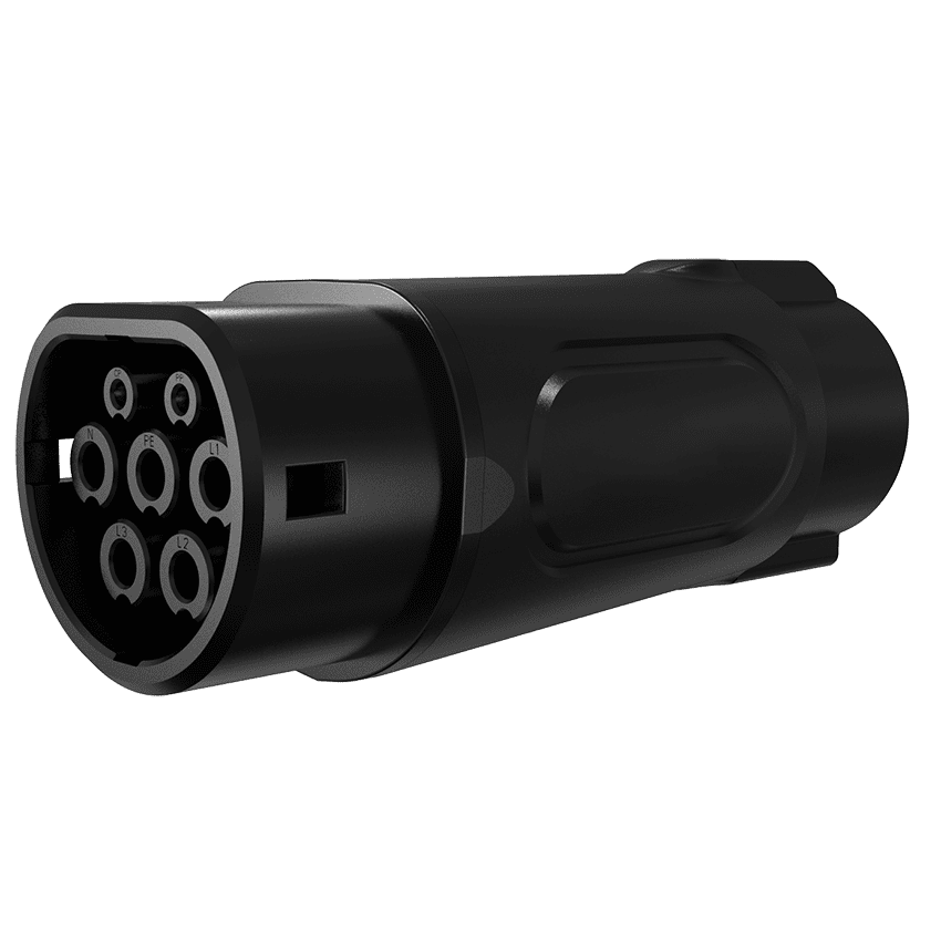 Type 1 to Type 2 AC EV Charging Adapter Adaptor -EV Charger YH Electric ...